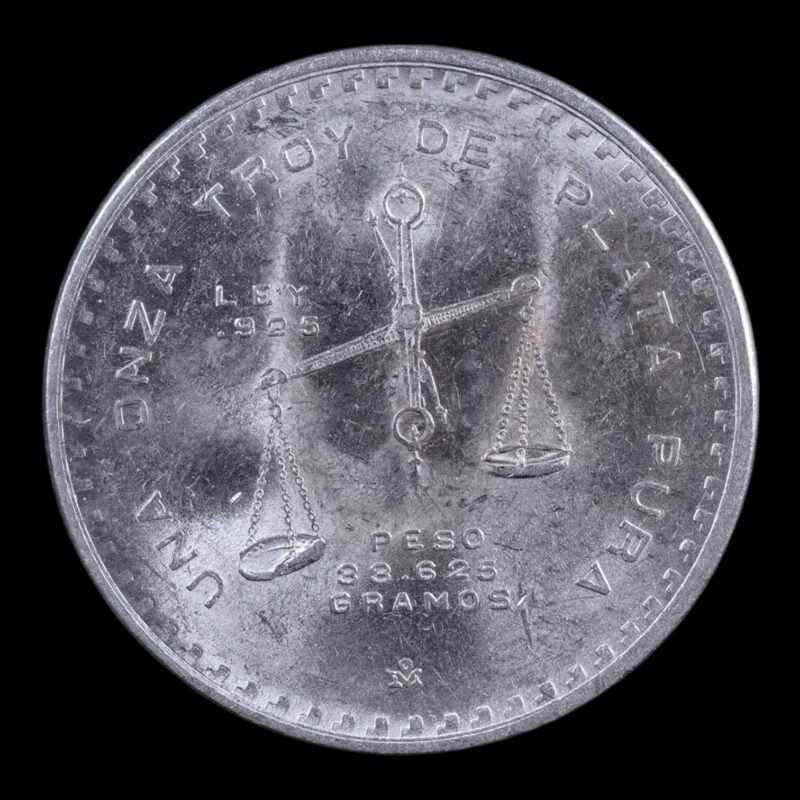 México – 1 Onza de Plata .999 – 1980 – Balanza y Prensa - BVGDI